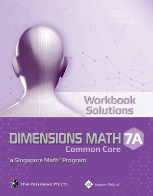 Singapore Math Dimensions Math Workbook Solutions 7A – Bilingual Bookshop