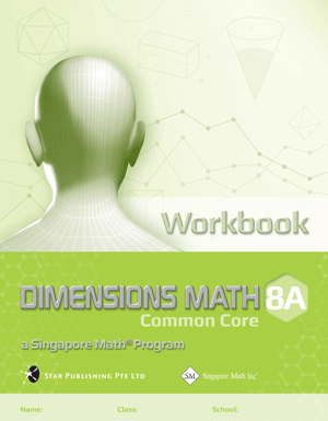Singapore Math Dimensions Math Workbook 8A – Bilingual Bookshop