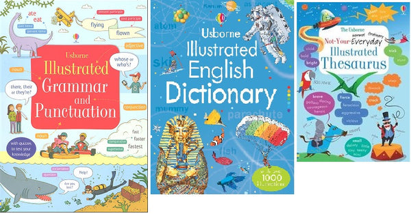 Usborne Illustrated Reference Set (3 book set) – Bilingual Bookshop